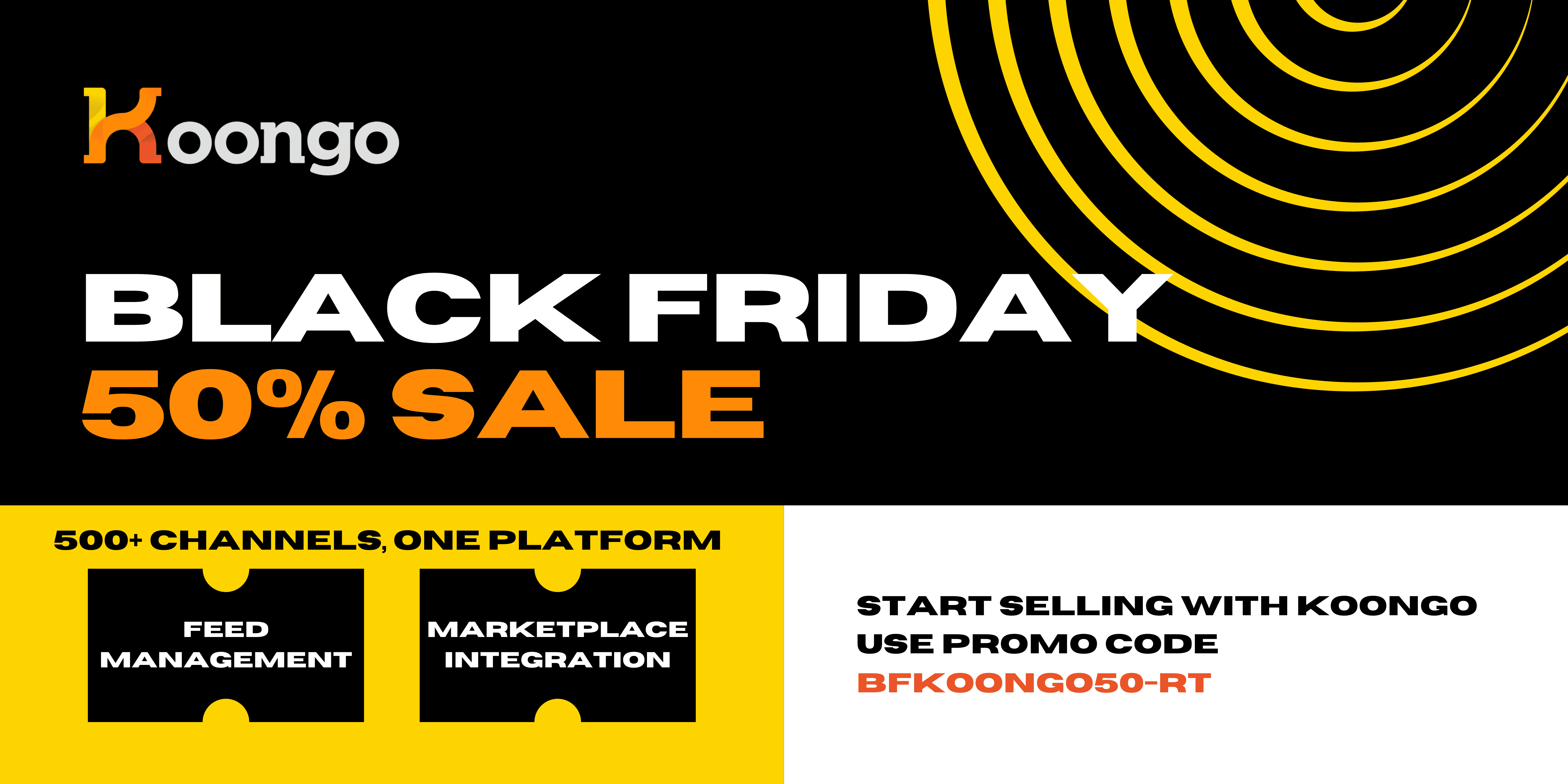 Black Friday: Ottieni il primo mese del servizio Koongo con uno sconto del 50%. - Koongo